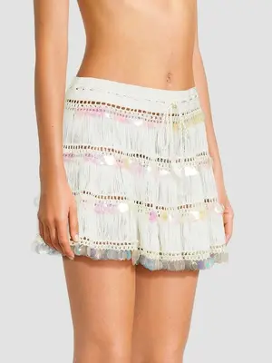 My Beachy Side Viola Hand-crocheted Miniskirt