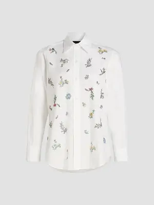 Libertine Joy And Mirth New Classic Embellished Shirt - White