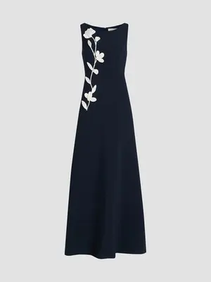 SACHIN BABI Denee Embroidered Vine Gown - Midnight