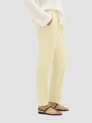 Another Tomorrow Peg Trousers - Sunlight