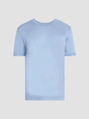 Zimmerli Lyocell Crewneck T-shirt - Blue