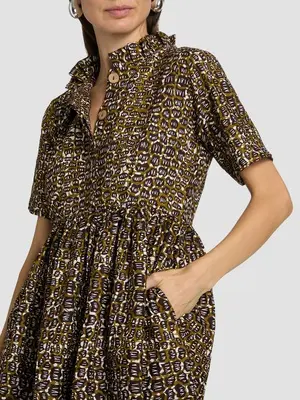 ELISAMAMA Olori Printed Cotton Minidress