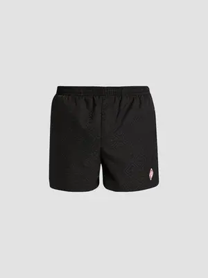 Casablanca Jacquard Swim Shorts - Black