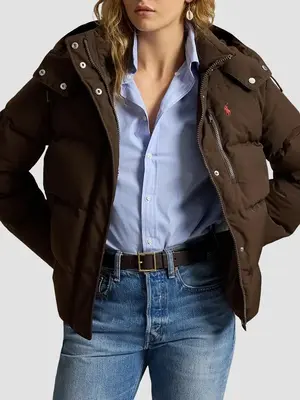Polo Ralph Lauren Mid-weight Down Puffer Jacket - Dark Beech