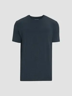 Derek Rose Marl Jersey Crewneck T-shirt - Charcoal
