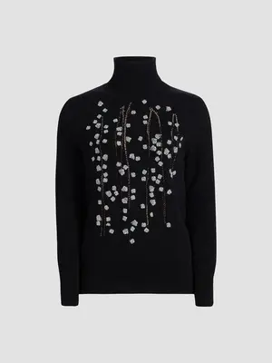 Libertine Sakura Cashmere Turtleneck Sweater - Black