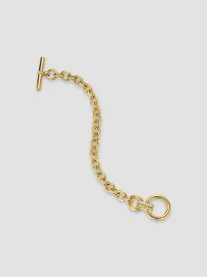 David Yurman Dy Mercer Toggle Chain Bracelet In 18k Yellow Gold