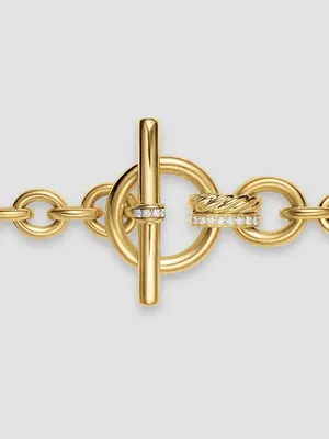David Yurman Dy Mercer Toggle Chain Bracelet In 18k Yellow Gold