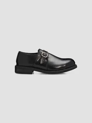 Allen Edmonds X Public School Leather Monk Strap Shoes