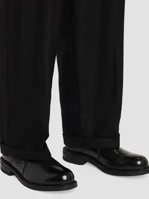 Allen Edmonds X Public School Leather Monk Strap Shoes