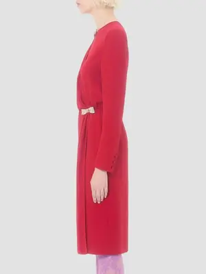 Valentino Garavani Embroidered Cady Couture Midi Dress