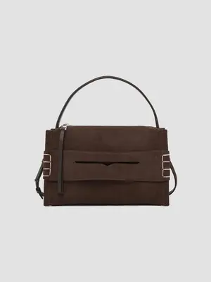 JW Anderson Loafer Leather Top Handle Bag - Brown