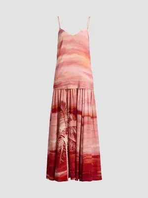 Hemant & Nandita Asma Printed Sleeveless Maxi Dress