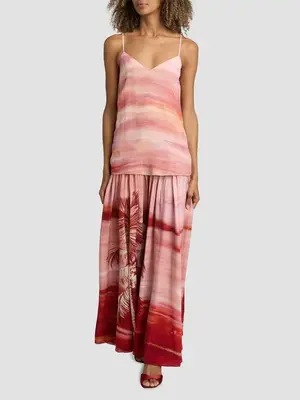 Hemant & Nandita Asma Printed Sleeveless Maxi Dress