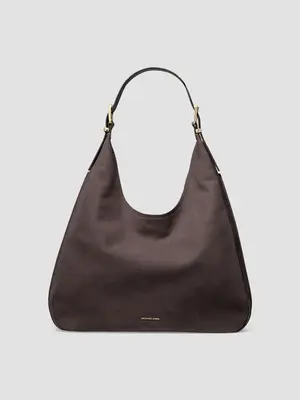 Michael Kors Nolita Large Leather Hobo Bag - Chocolate