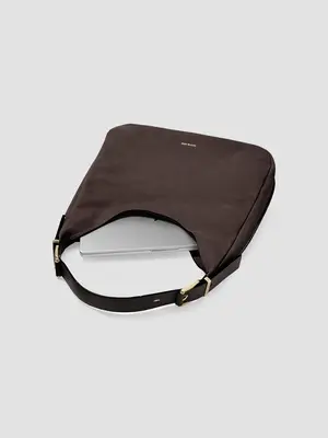 Michael Kors Nolita Large Leather Hobo Bag - Chocolate