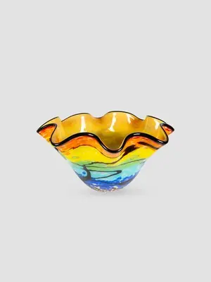 DALE TIFFANY Rainbow Reef Glass Vase