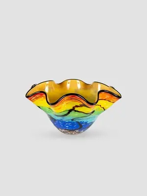 DALE TIFFANY Rainbow Reef Glass Vase
