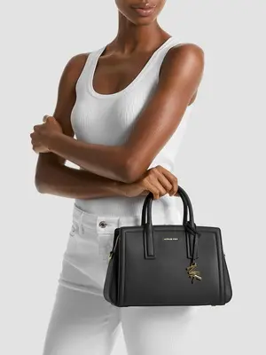 Michael Kors Laila Small Leather Satchel