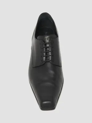 Alexander McQueen Artie Leather Lace-up Loafers