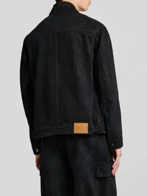 Casablanca Monogram Full-zip Denim Jacket