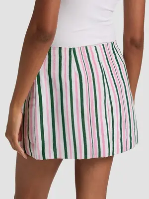 BUSAYO Lola Striped Miniskirt