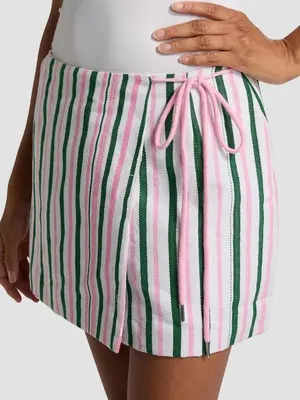 BUSAYO Lola Striped Miniskirt