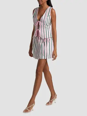 BUSAYO Lola Striped Miniskirt