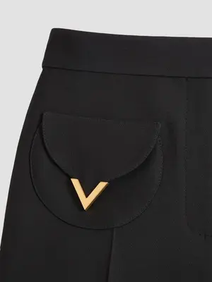 Valentino Garavani Crepe Couture Trousers - Black