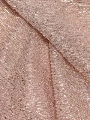 Talbot Runhof Metallic Voile Boatneck Gown
