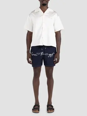 HONOR THE GIFT Logo Drawstring Swim Shorts