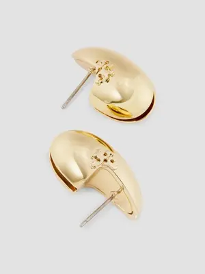 Tory Burch Wave 18k-gold-plated Small Drop Earrings