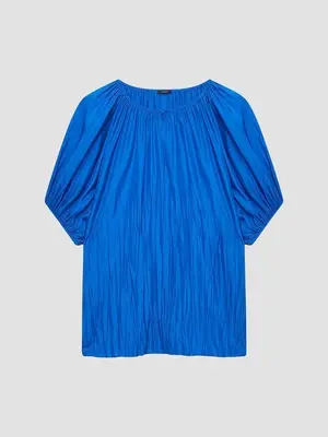JOSEPH Briela Silk Habutai Blouse - Blue