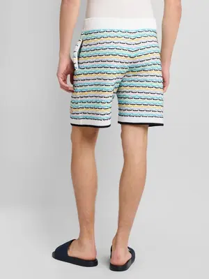Casablanca Tuck-stitch Cotton Shorts