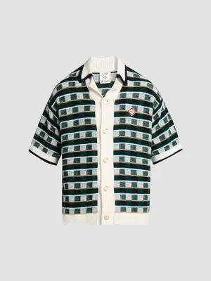 Casablanca Mosaic Cotton Knit Shirt - Multi