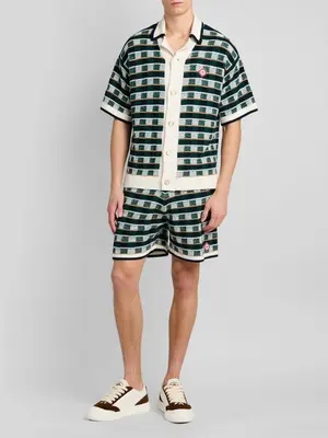 Casablanca Mosaic Cotton Knit Shirt - Multi