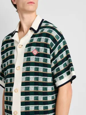 Casablanca Mosaic Cotton Knit Shirt - Multi