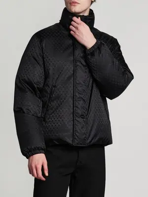 Alexander McQueen Skull Jacquard Nylon Coat