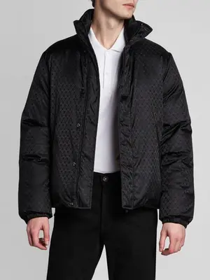 Alexander McQueen Skull Jacquard Nylon Coat