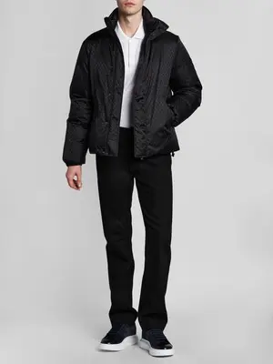 Alexander McQueen Skull Jacquard Nylon Coat