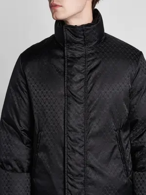 Alexander McQueen Skull Jacquard Nylon Coat