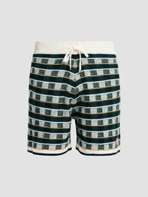 Casablanca Mosaic Cotton Knit Shorts