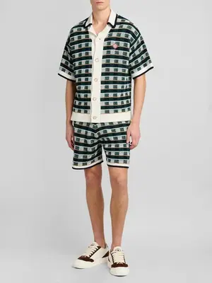 Casablanca Mosaic Cotton Knit Shorts