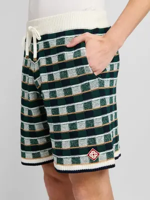 Casablanca Mosaic Cotton Knit Shorts