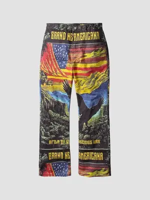 WHO DECIDES WAR Film Cotton Trousers - Multi