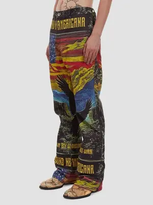 WHO DECIDES WAR Film Cotton Trousers