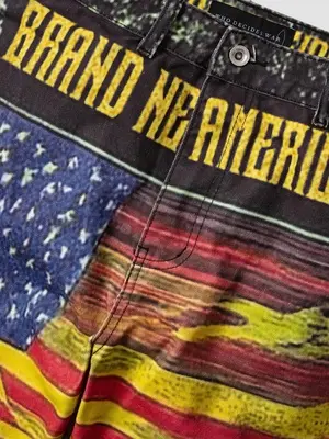 WHO DECIDES WAR Film Cotton Trousers