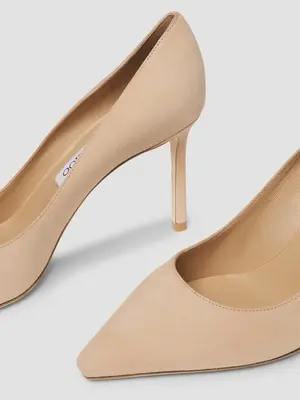 JIMMY CHOO Romy 85mm Suede Pumps - Chai