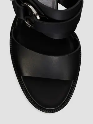 CHRISTIAN LOUBOUTIN Her In Roma Calf Leather Block Sandals