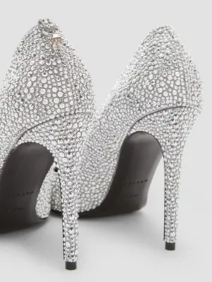 Alexander McQueen Skull 105mm Rhinestone Pumps